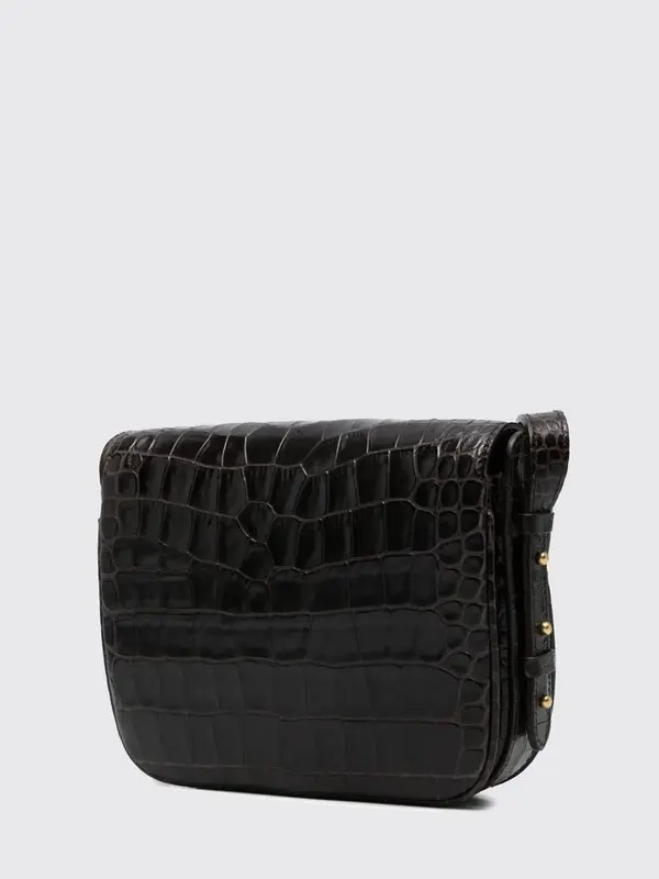 Soeur Croc Print Leather Bag