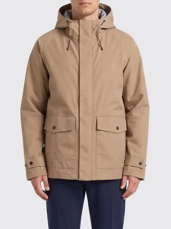 SAVE THE DUCK Cotton Hooded Parka - Brown