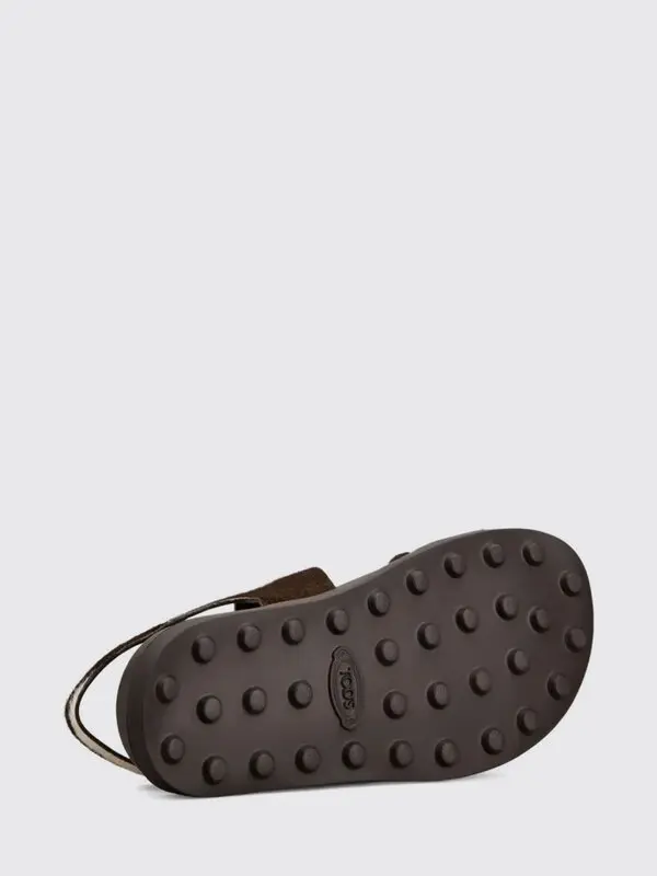 TOD'S Cow Print Pony Hair Slingback Sandals - Brown