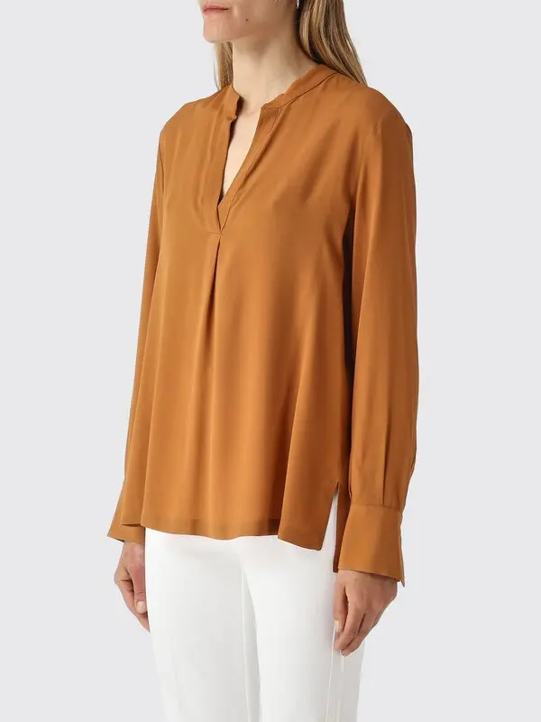 Malìparmi Classic Silk Blend Shirt - Amber