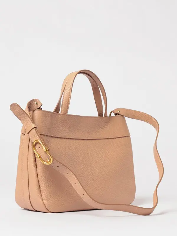 GIANNI CHIARINI Ottavia Hammered Leather Bag - Beige
