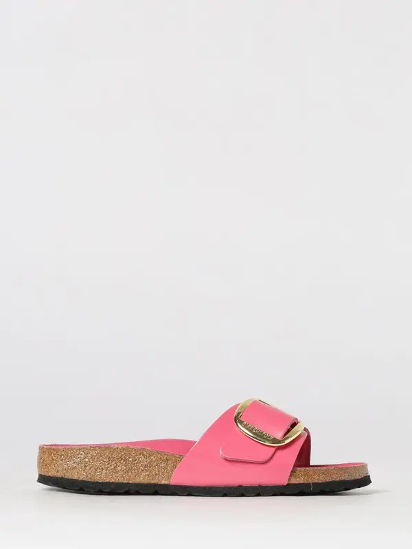 BIRKENSTOCK Madrid Big Buckle Sandals In Brushed Leather - Fuchsia