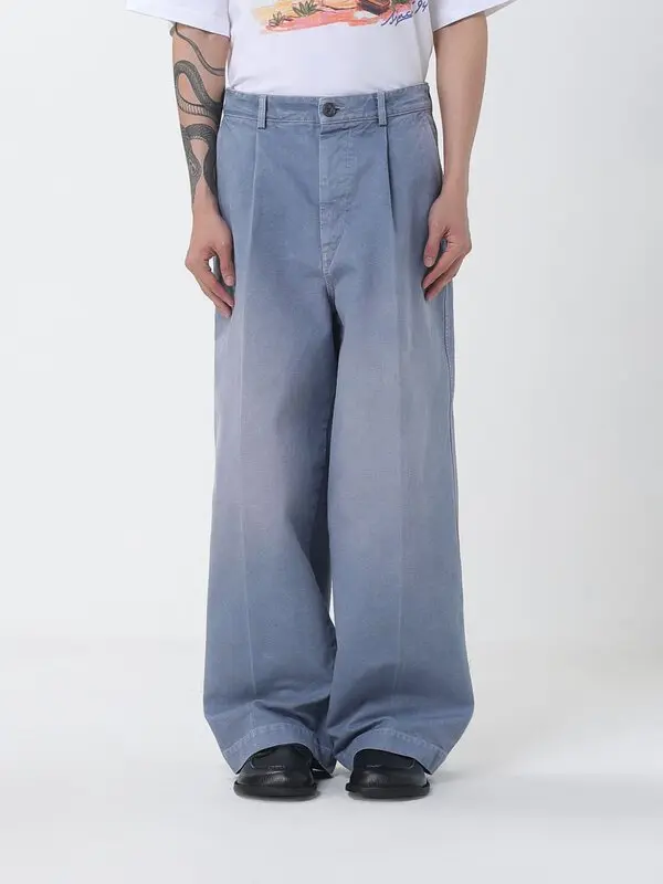 Marni Cotton Wide-leg Trousers
