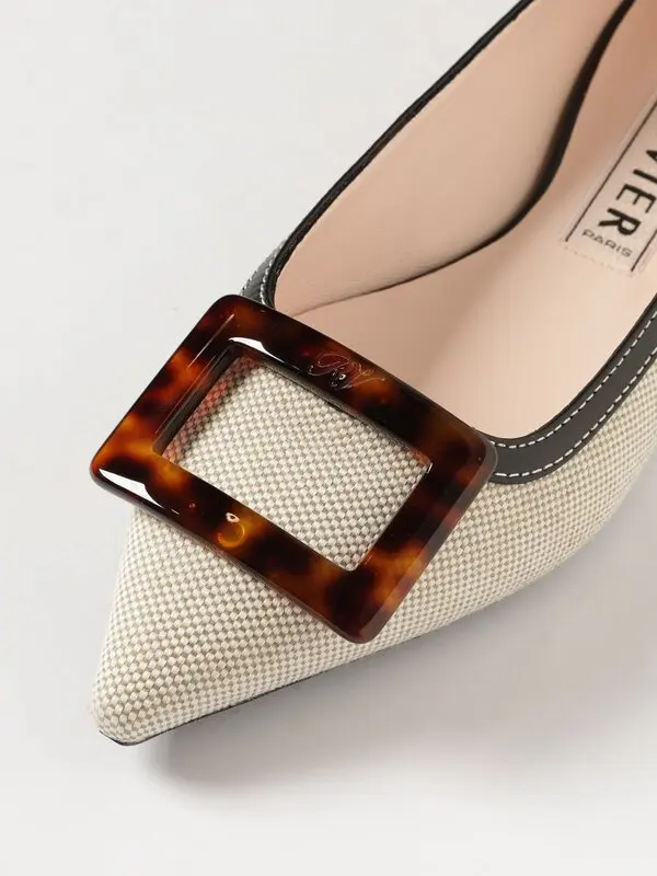 ROGER VIVIER Gommettine Ballerina Flats With Buckle Detail