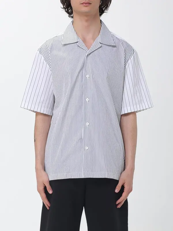 JIL SANDER Striped Cotton Casual Shirt