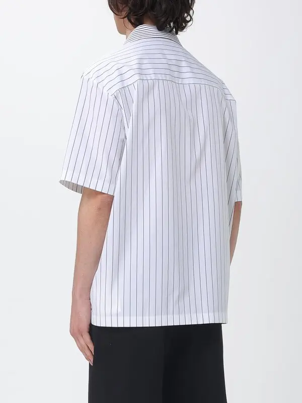 JIL SANDER Striped Cotton Casual Shirt