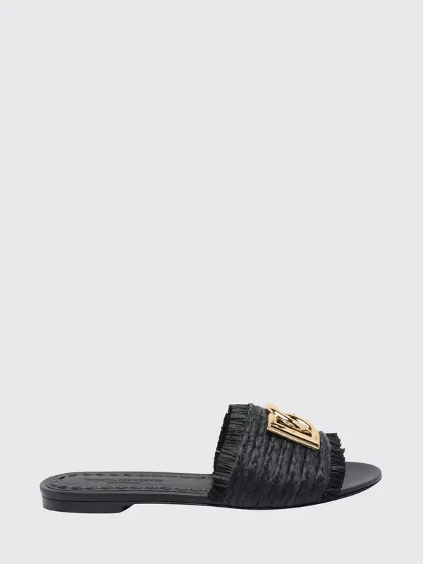 Dolce & Gabbana Dg Raffia Mule Sandals
