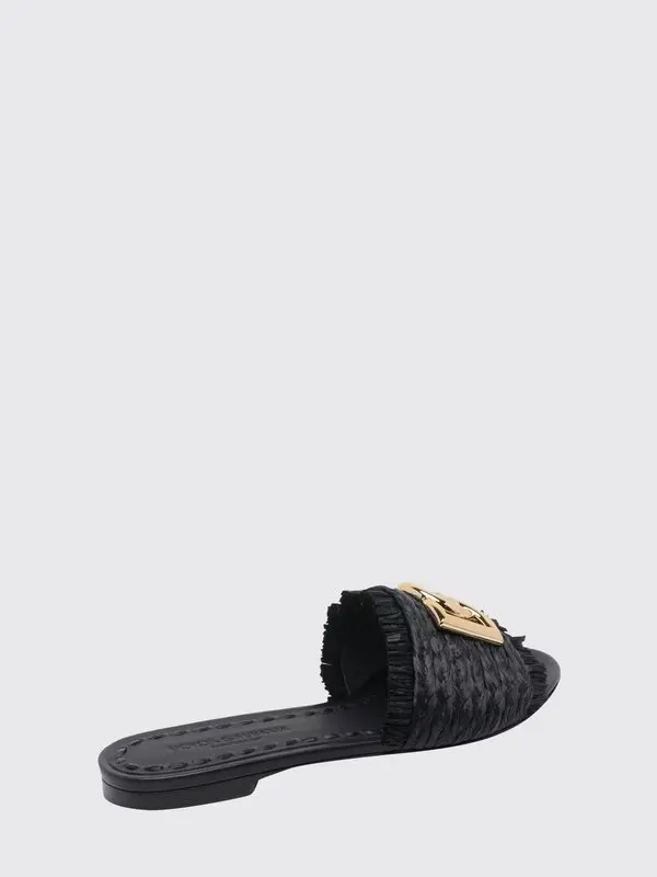 Dolce & Gabbana Dg Raffia Mule Sandals
