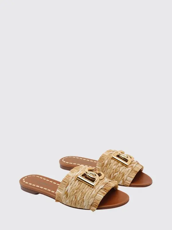 Dolce & Gabbana Dg Raffia Mule Sandals