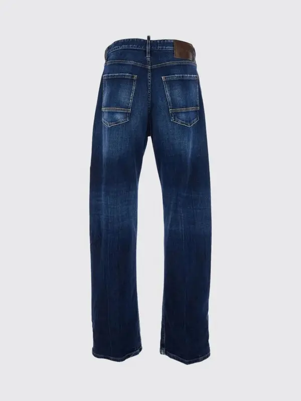 Dsquared2 Straight Cotton Denim Jeans