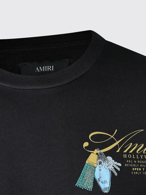 Amiri Cotton Crew Neck T-shirt With Logo