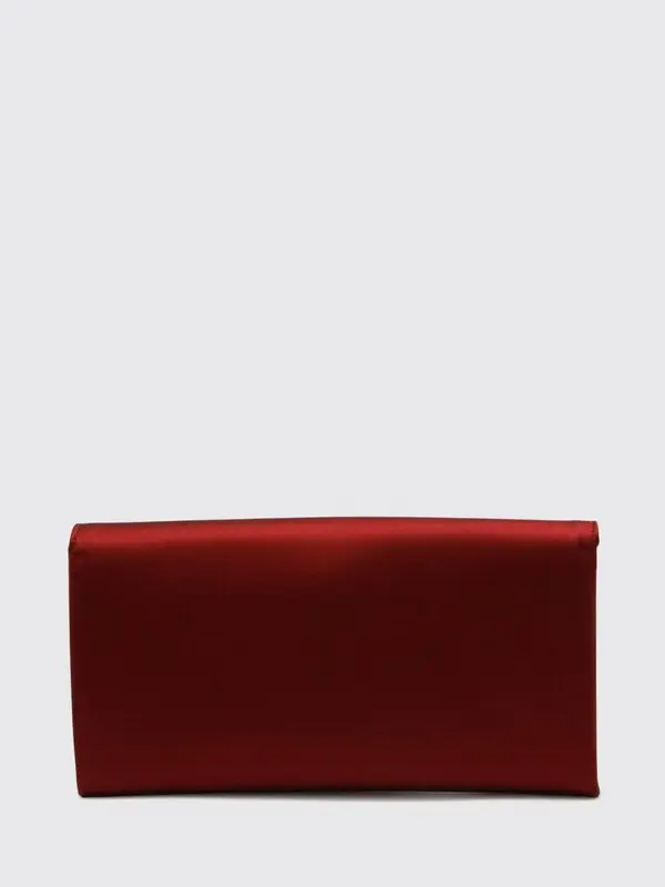 TOM FORD Rectangular Silk Clutch With Metallic Snap Closure - Red