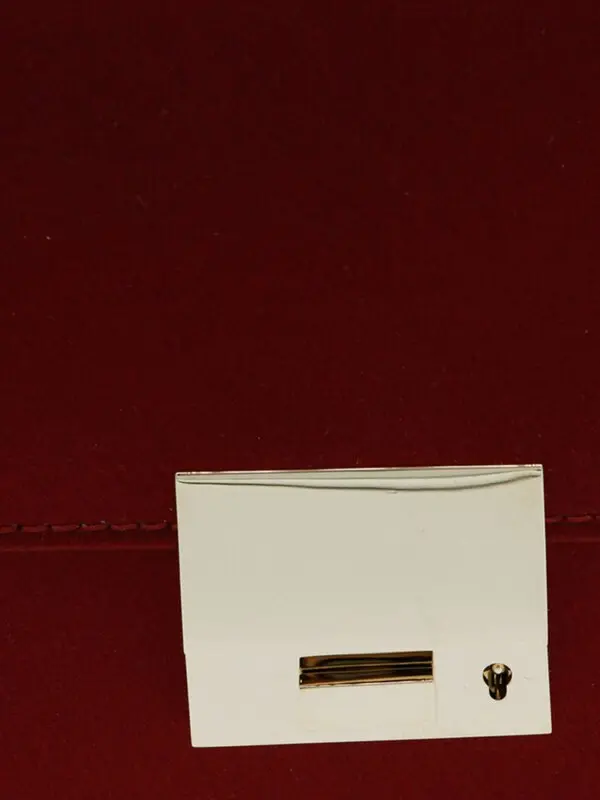 TOM FORD Rectangular Silk Clutch With Metallic Snap Closure - Red