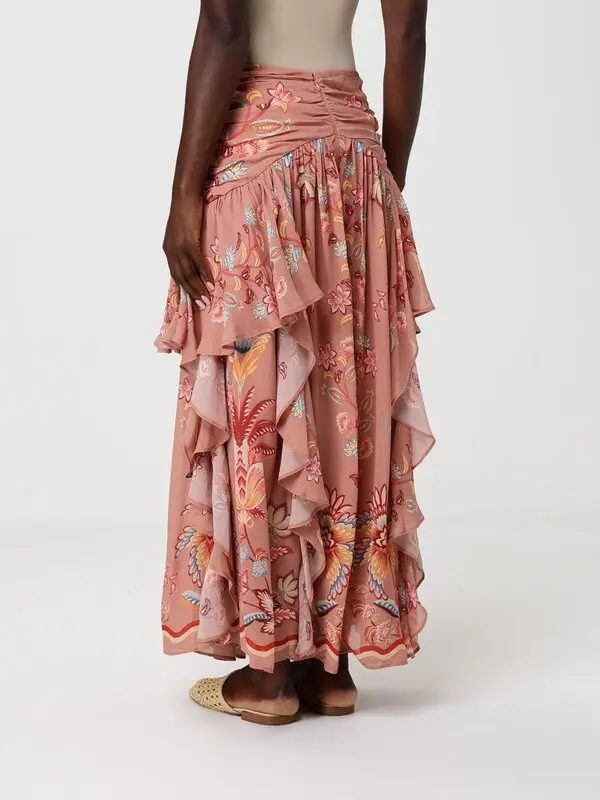 Farm Rio Viscose Floral Print Maxi Skirt