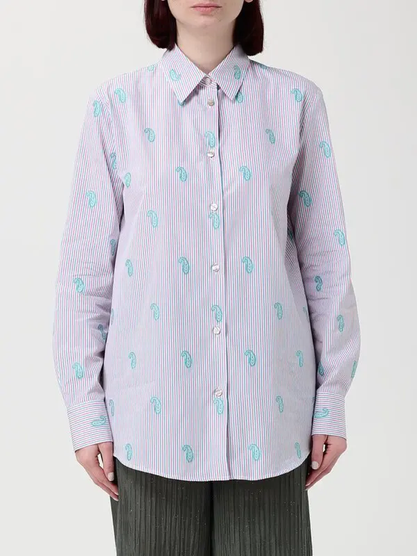 Etro Striped Paisley Silk Shirt