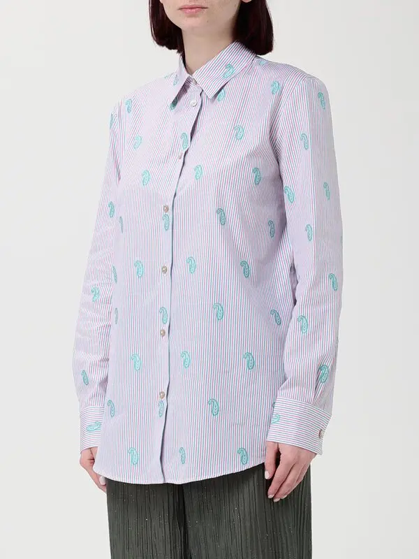 Etro Striped Paisley Silk Shirt