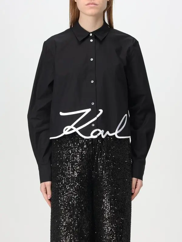 Karl Lagerfeld Shirt With Logo Detail