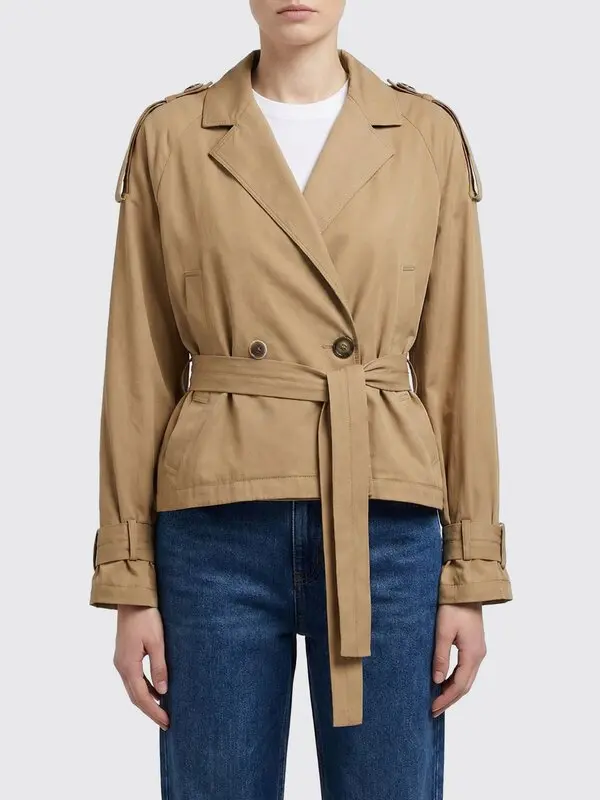 Pinko Short Double-breasted Trench Coat