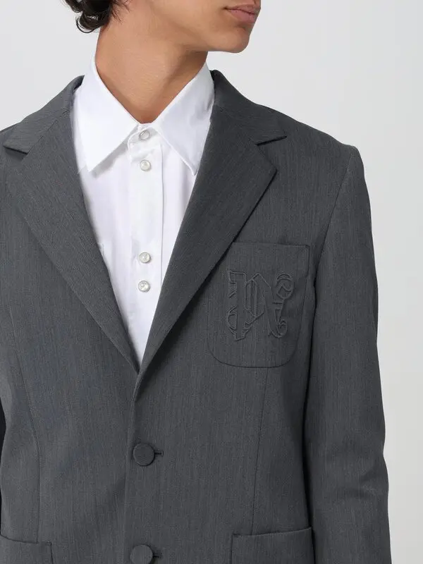 Palm Angels Single Breasted Blazer