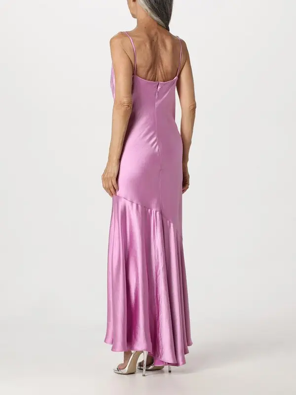 Pinko Spaghetti Strap Cowl Neck Maxi Dress