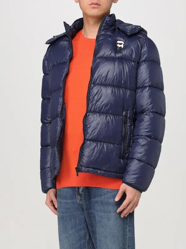 Karl Lagerfeld Puffer Jacket With Hood