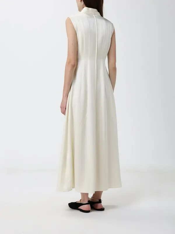 JIL SANDER Sleeveless Midi Dress - Ivory