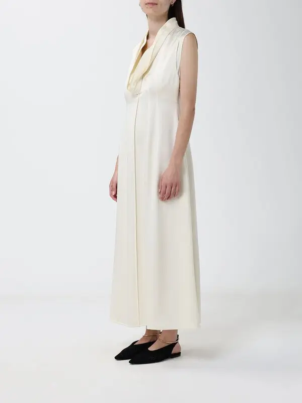 JIL SANDER Sleeveless Midi Dress - Ivory