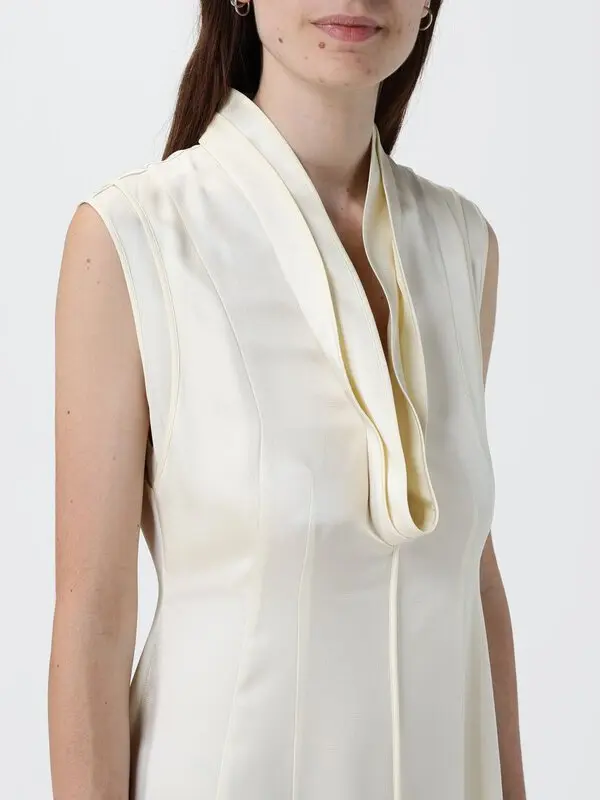 JIL SANDER Sleeveless Midi Dress - Ivory