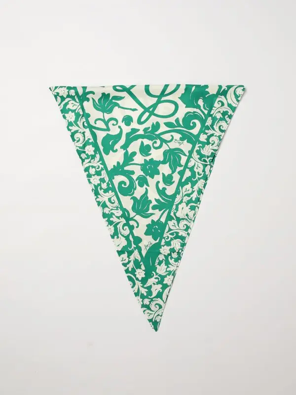 Liu Jo Baroque Print Fabric Foulard - Green
