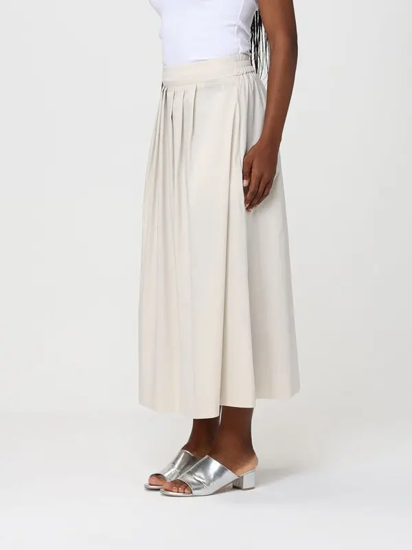 PT TORINO Cotton Poplin Midi Skirt