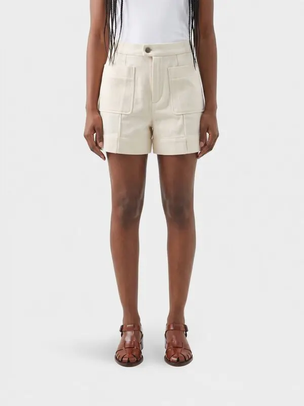 Soeur Cotton Shorts With Patch Pockets