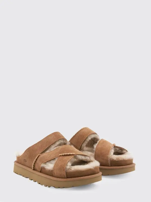 UGG Greenport Cross Strap Suede Sandals