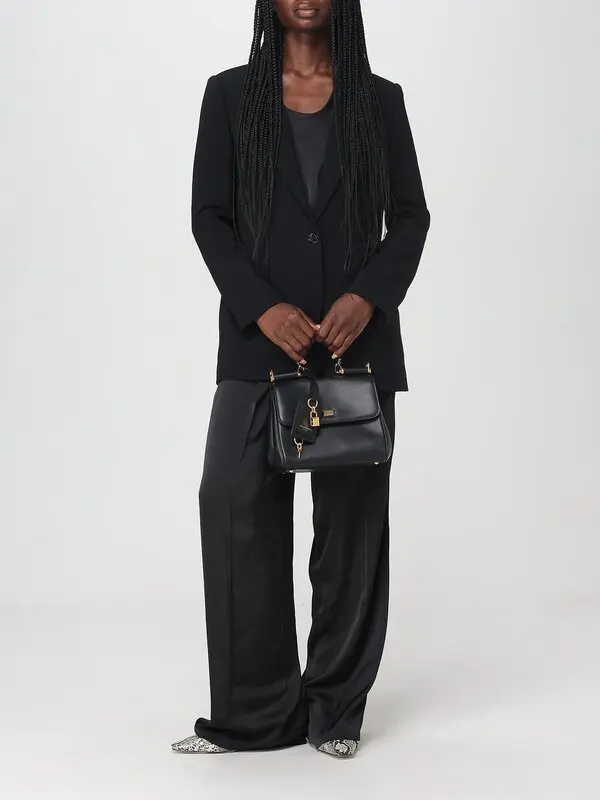 Dolce & Gabbana My Sicily Mini Leather Handbag - Black