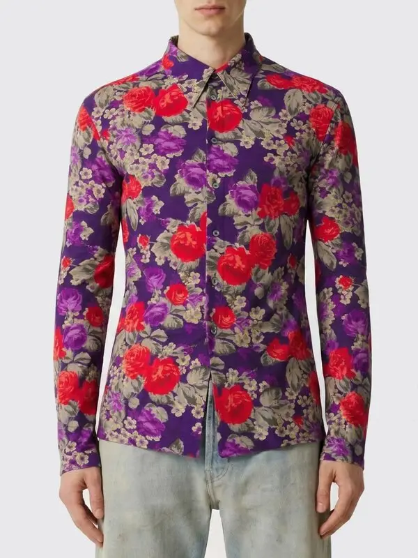 Acne Studios Viscose Shirt With Floral Print