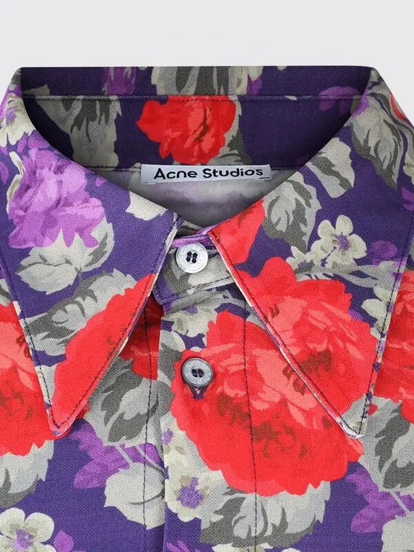 Acne Studios Viscose Shirt With Floral Print