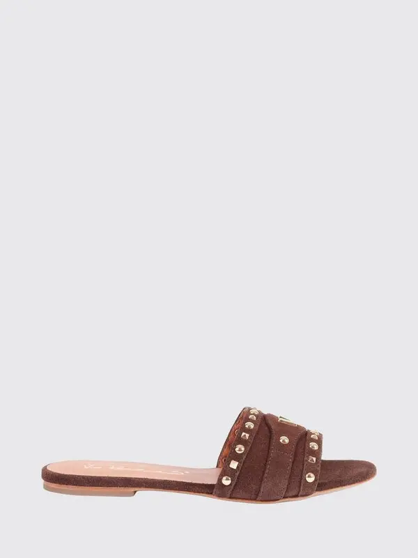 VIA ROMA 15 Suede Mules With Studs