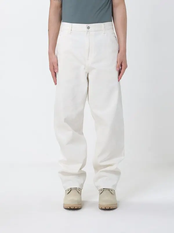 Carhartt Work In Progress Denim Carpenter Pants - White