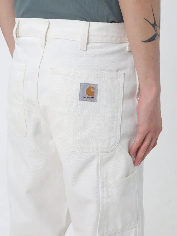 Carhartt Work In Progress Denim Carpenter Pants - White