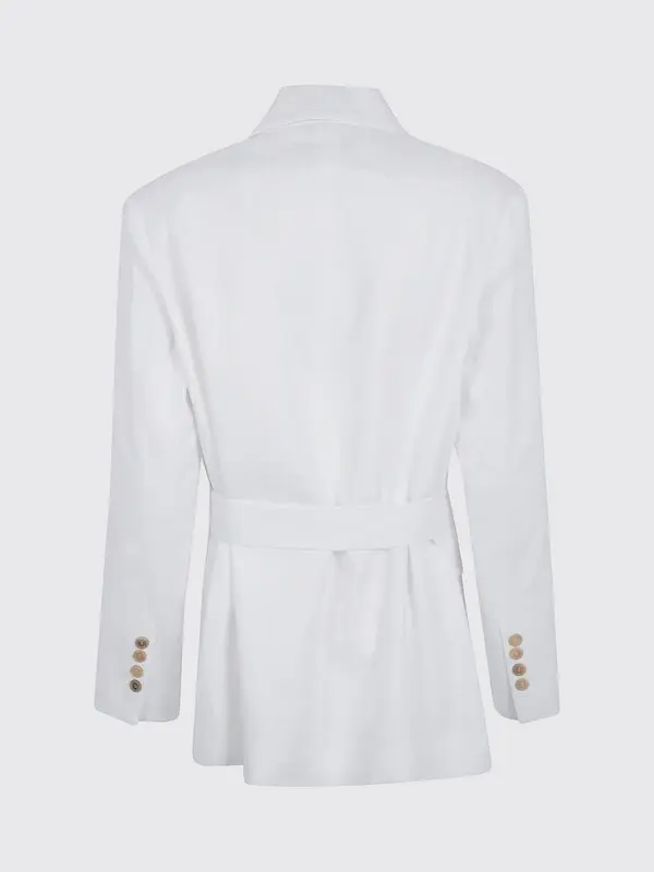 SEMICOUTURE Belted Blazer With Classic Collar
