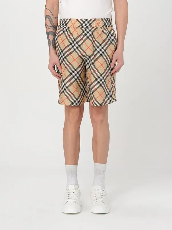 Burberry Plaid Drawstring Shorts
