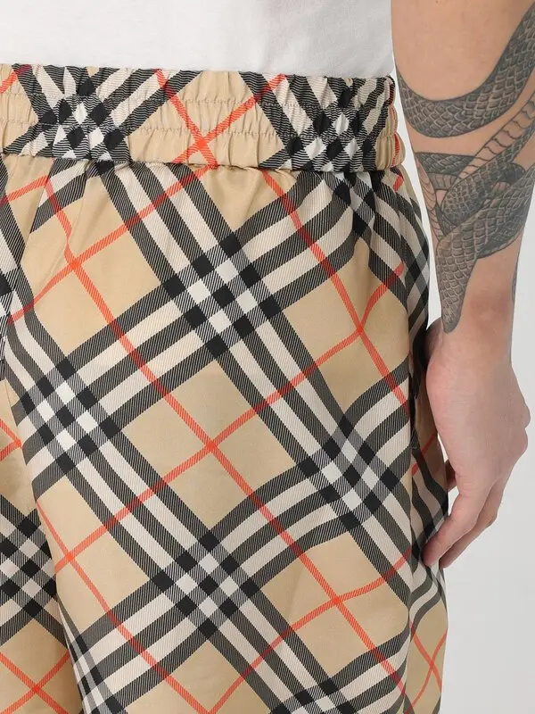 Burberry Plaid Drawstring Shorts