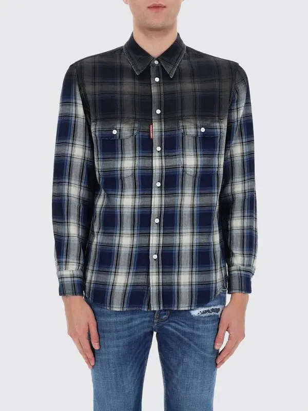 Dsquared2 Checked Cotton Casual Shirt