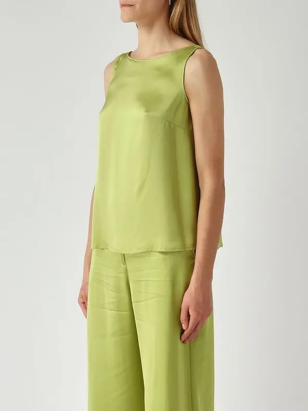 Malìparmi Satin Sleeveless Top