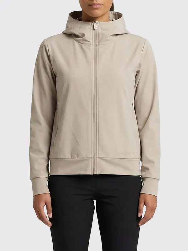 SAVE THE DUCK Nylon Zip-up Hoodie - Ice