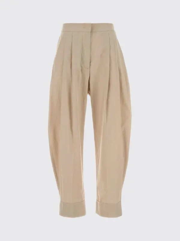 PT TORINO Twill Cropped Trousers - Beige