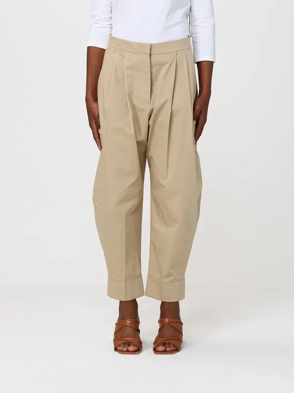 PT TORINO Cotton Cropped Trousers