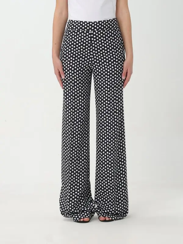 PT TORINO Polka Dot Wide Leg Trousers