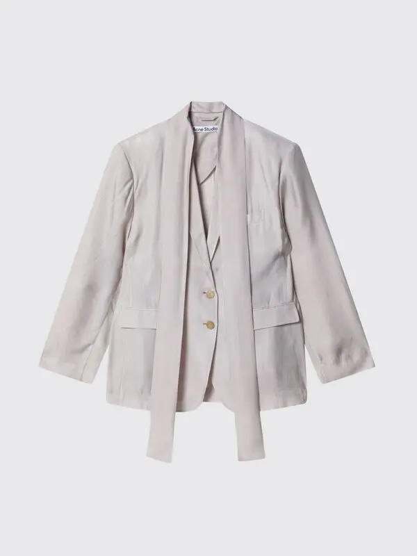 Acne Studios Single-breasted Blazer With Sash