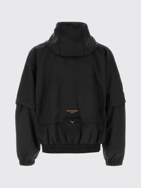 WOOYOUNGMI Nylon Hooded Windbreaker