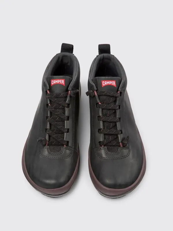 Camper Lace Up High Top Sneakers - Black